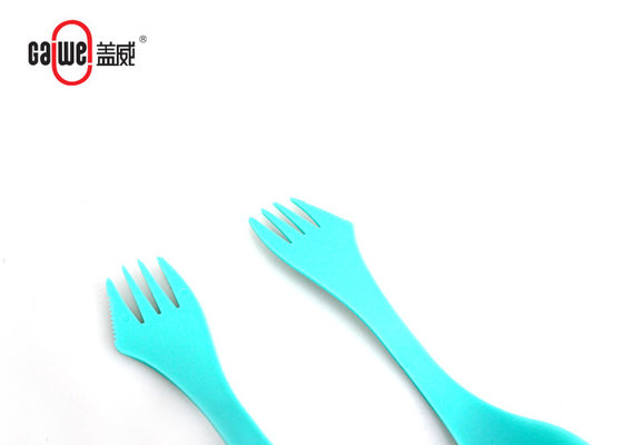 Food Plastic Spoon Fork Knife In One For Camping Assorted Color FDA Approval
