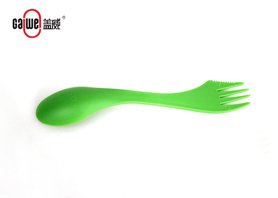 Colored Spoon Fork Knife In One For Dessert Customized Size Portable Strong