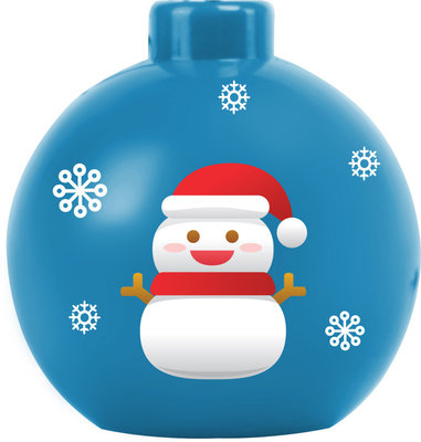 Mini  Christmas Bomb Portable Speakers For Cell Phones 2w Red / Blue / Purple
