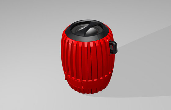 Cylindrical Colorful Digital Music Portable Bluetooth Wireless Speakers