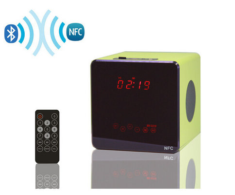 New light sensor touch button NFC bluetooth speaker wooden USB speaker with remote control