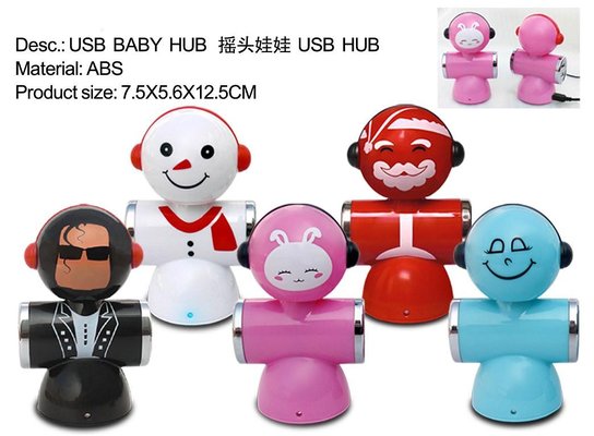 China 2012 Newest Man shape 4 port USB HUB, USB2.0 HUB,High Speed USB HUB