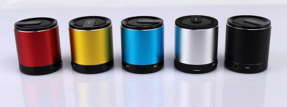 Pull Tab Blue, Red Hands Free Bluetooth Speaker / Bluetooth Stereo Speaker For Mobile Phone, Cellphone