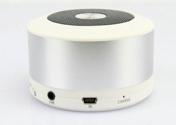 Circular Portable Aluminium Case 2.1 + EDR Standard Wireless Portable Bluetooth Speakers With Hi-Fi Stereo