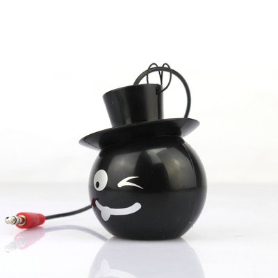 BOMB Black Speaker Portable Speakers For Cell Phones ,MP3, MP4, IPod, IPhone With With Cap