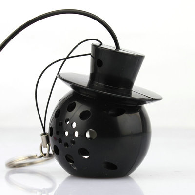 BOMB Black Speaker Portable Speakers For Cell Phones ,MP3, MP4, IPod, IPhone With With Cap