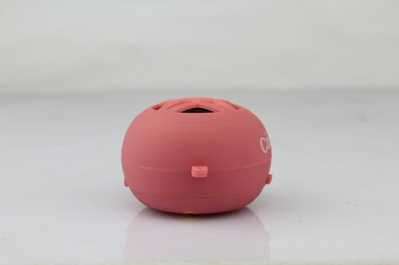 Promotional Red Mini DC 5V Hamburger Speaker / Portable Speakers For Cell Phones With Li-ion Battery