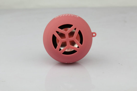 Promotional Red Mini DC 5V Hamburger Speaker / Portable Speakers For Cell Phones With Li-ion Battery
