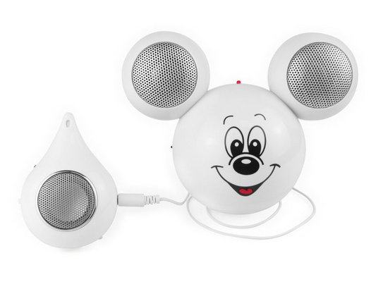 2 Led Lights Portable Speakers With SD Card Suitable For MP3 / Mp4
