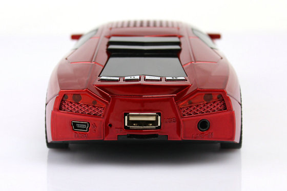 USB 2.0 Hand-Free Portable Speakers With SD Card / Car Shaped Speakers For Computer