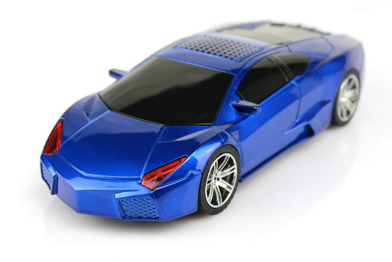 USB 2.0 Hand-Free Portable Speakers With SD Card / Car Shaped Speakers For Computer