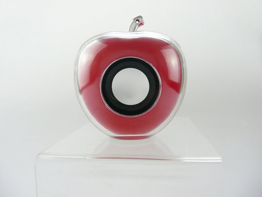 apple shape Portable Speakers With SD Card with 3.5mm audio device