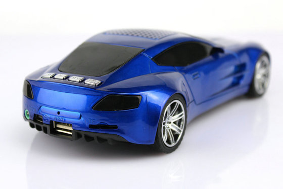3W Portable Bluetooth Speaker With FM Radio / Car Shaped Speakers With SD Card For Laptops