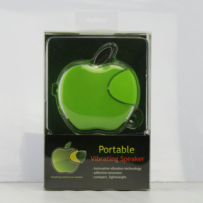 hot sales apple portable Mini Vibration Speaker work with any 3.5mm audio device