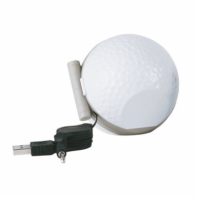 Golf Ball Speaker / Mini Promotion Ball Speaker For 3.5mm Audio Device / Laptop Computer / Laptop