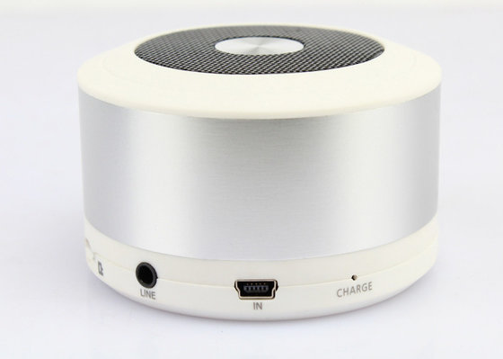 Circular Portable Aluminium Hi-Fi Bluetooth Stereo Speakers With 2.1 EDR