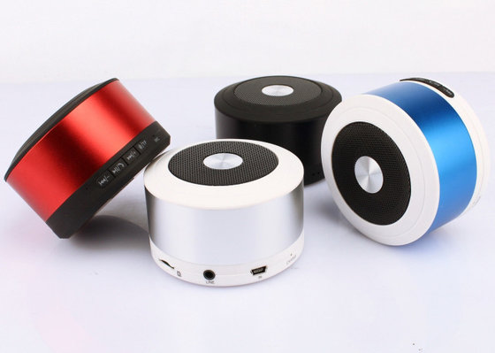Circular Portable Aluminium Hi-Fi Bluetooth Stereo Speakers With 2.1 EDR