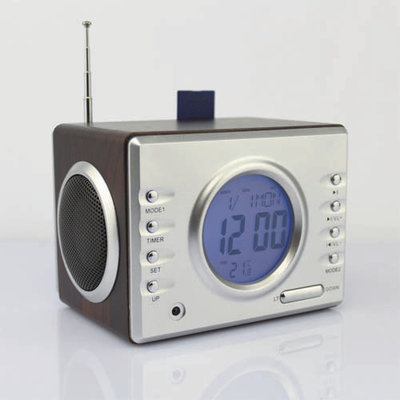 Portable Remote Control Wooden Speakers With Disk SD Card FM Radio