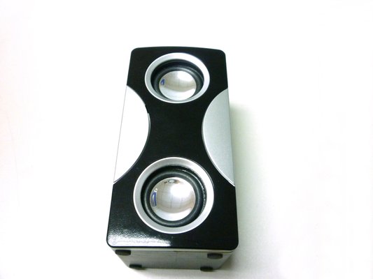 Stereo Audio Cable Remote Control Wooden Speakers For Ipod With SD Card