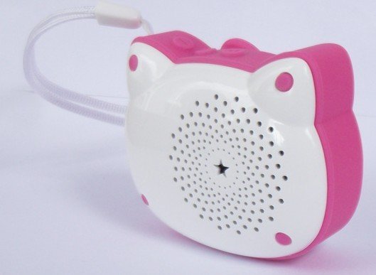 Pink Mini Portable Speakers For Cell Phones / Iphone /Ipad / Laptop