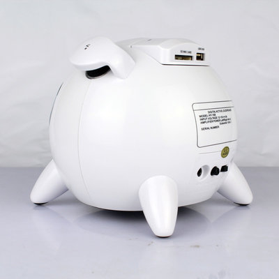 Bluetooth 2.1 Portable Speakers With Sd Card White Color For Laptop