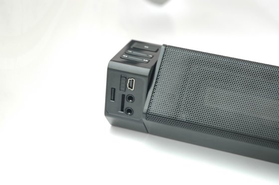 White NFC Rotating Wireless Portable Bluetooth Speakers Support TF Card