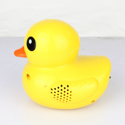 Little Yellow Duck Shape Portable Iphone Bluetooth Speakers With ABS Plastic