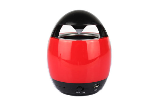 V3.0 EDR Wireless Portable Bluetooth Speakers Round Shape In Orange