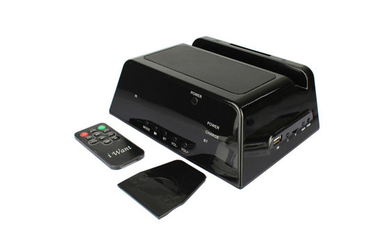 Wireless Portable Bluetooth Stereo Speakers Rechargable White / Black With FM Radio