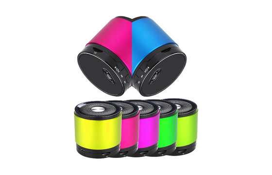 Colorful RF Wireless Portable Bluetooth Speakers / Wireless Car Speakers With TF Card For Mobile Phone / Cellphone