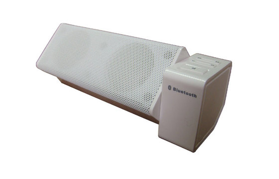 White Mini Hi-Fi Stereo NFC Speakers Wireless With FM Radio For Computer