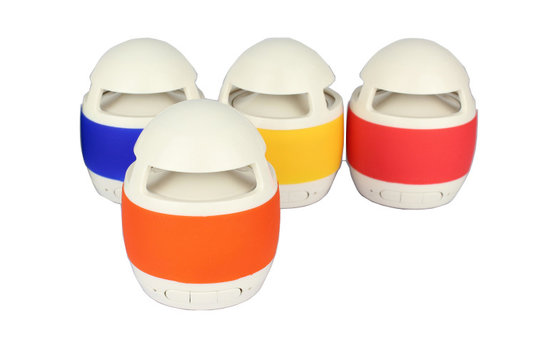 Portable Bluetooth Stereo Speakers In Round Shape With TF Card Function