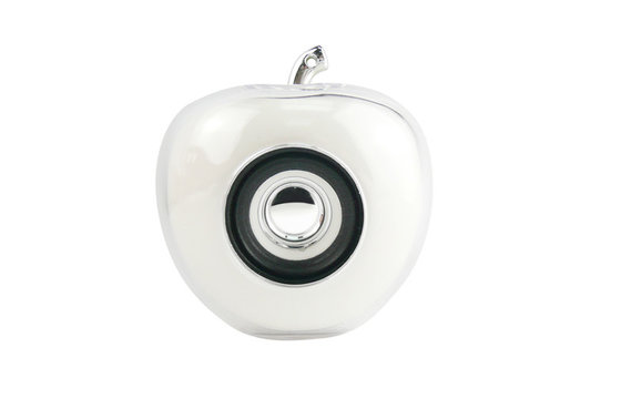 apple shape Portable Speakers With SD Card with 3.5mm audio device