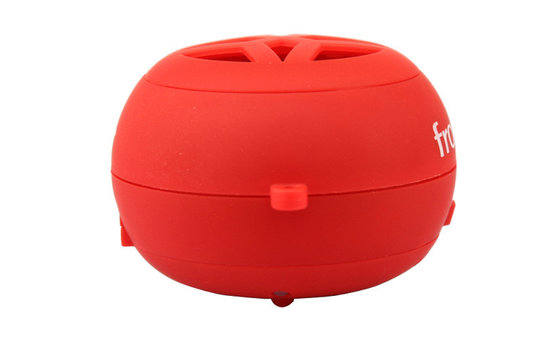 Red Mini Portable Speakers For Cell Phones Pocket Design With Li-Ion Battery
