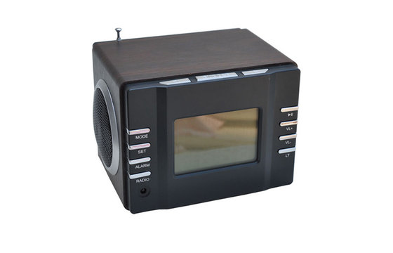 Colorful Light 3.5mm Audio Wooden Speakers With USB FM For Laptop