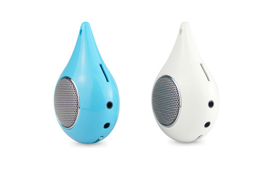 2 Led Lights Portable Speakers With SD Card Suitable For MP3 / Mp4