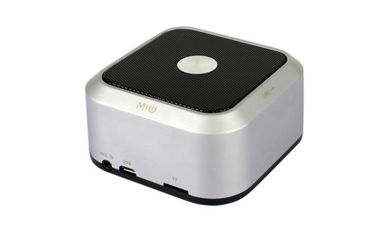 Silver Wireless Portable Bluetooth Speakers With Built-In TF Card Slot