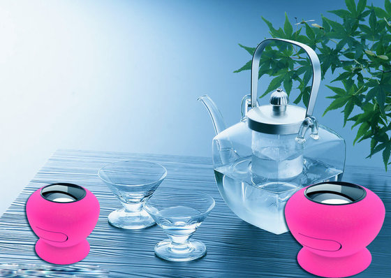 five color Suction Rechargeable Bluetooth Suction Speaker witn hands-free function