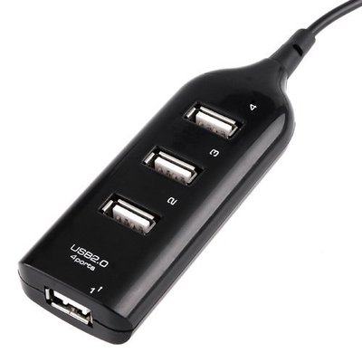High Speed 4 Port USB 2.0 Hub for PC Notebook Laptop Computer Accessories
