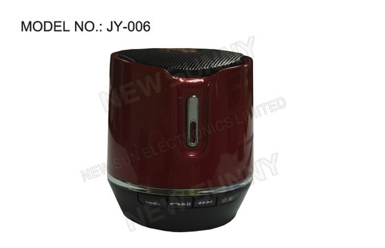 round Wireless Portable Bluetooth Speaker with Fm Radio , iphone Bluetooth Music Player