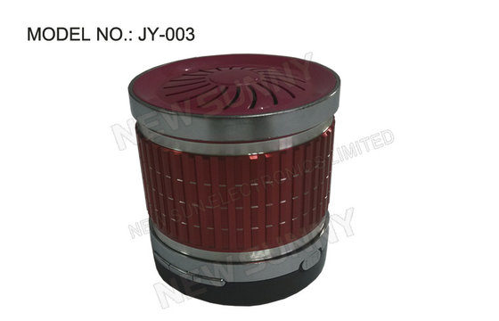 cylinder Aluminum Alloy Wireless Bluetooth Outdoor Speakers for Smartphone / Laptop