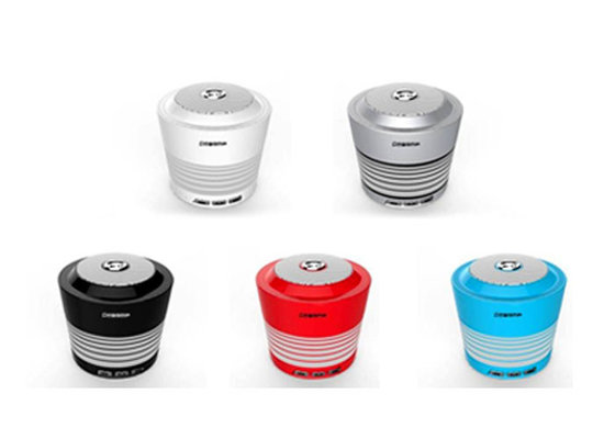 Portable Lightweight Wireless Cell Phone Speakers , Mini Red Bluetooth Music Speaker