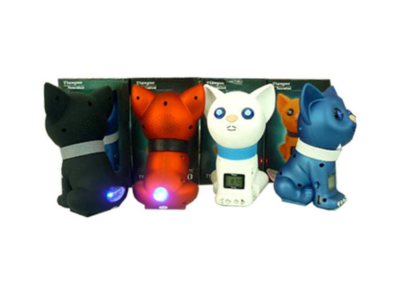 Portable Mini Wireless Cell Phone Speakers Dog Shaped With LED Light