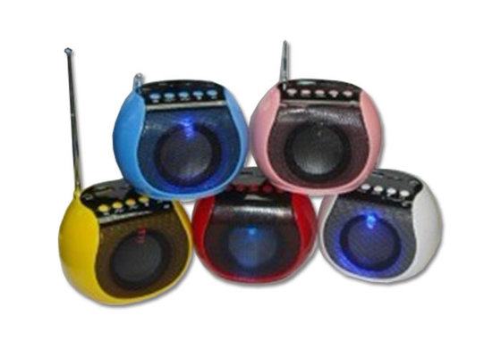 Portable Wireless Cell Phone Speakers Micro SD / TF Card Mini With FM Radio