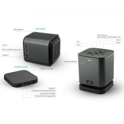 CE RoHS FCC Mini Bluetooth Speaker 4OHM High Fidelity Wireless Bluetooth Speaker