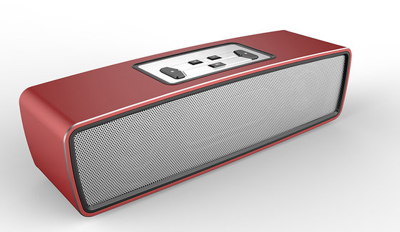 Wireless Hifi Metal Square Portable Bluetooth Stereo Speakers for Smartphone / Laptop