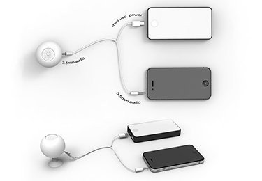 Mini Waterproof Indoor Outdoor Wireless Speakers 1.0 Channel for Cell Phone