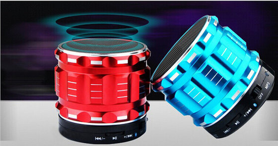 Metal Steel Portable Wireless Mini Bluetooth Speaker With FM Radio Support SD Card