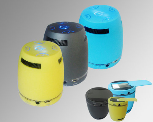 2013 Lovely Handfree Call Mini Portable Bluetooth Speaker with FM Radio Support TF Card