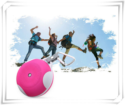 Pink / Blue Mini Custom ABS Sport Portable Wireless Bluetooth Speakers For Cell Phone